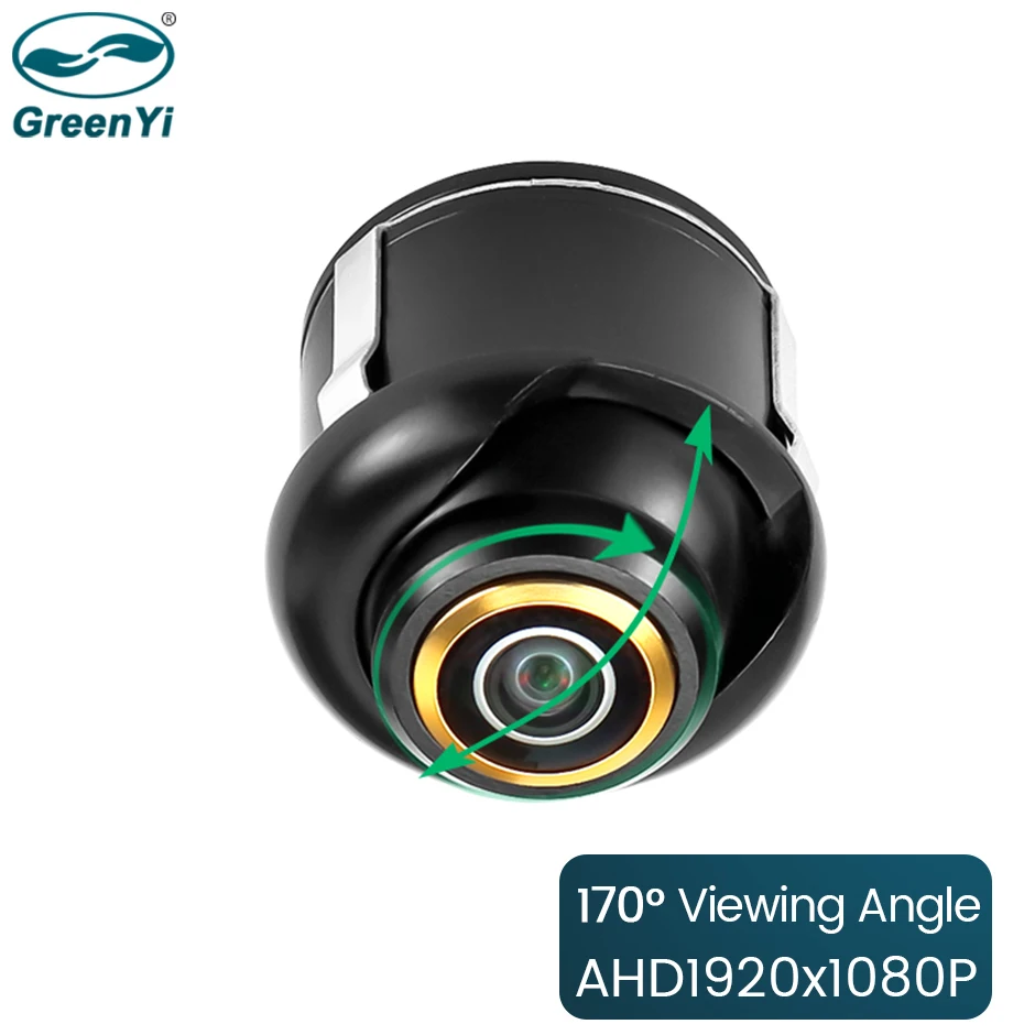 Greenyi 170° Ahd 1080p Cbvs 720p Black Rear View Car Camera Metal Body ...