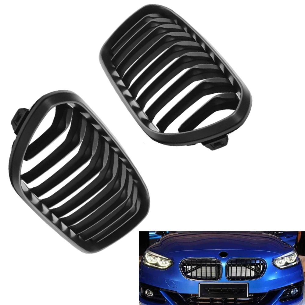 Gl-nzend-schwarz-Auto-Front-sto-stange-Nieren-gitter-Renn-grills ...