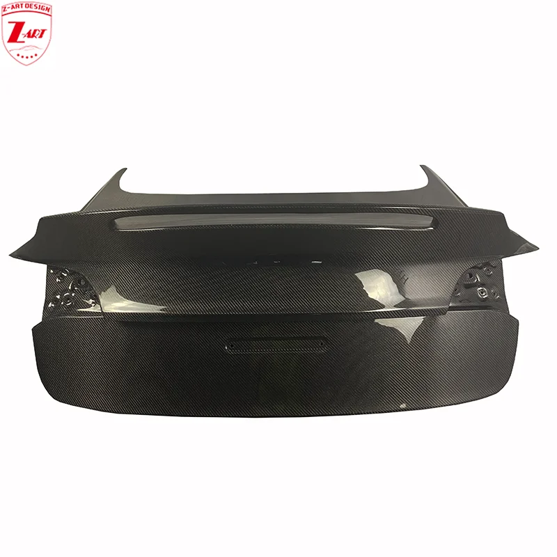 Z-ART-Dry-Carbon-Fiber-Rear-Bonnet-for-Tesla-Model-3-Prepreg-Carbon ...