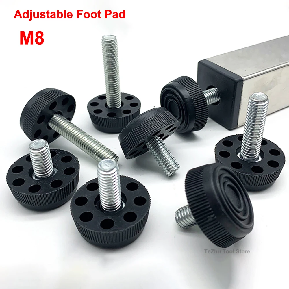 M8-Adjustable-Foot-Mats-Pipe-Plug-Furniture-Tube-Cover-Blanking-End-Cap ...