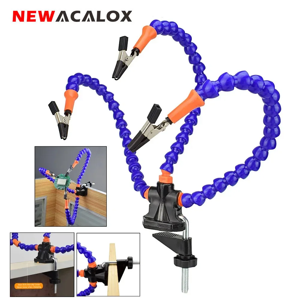 NEWACALOX Helping Hands Soldering, Third Hand PCB Circuit Board Holder ...