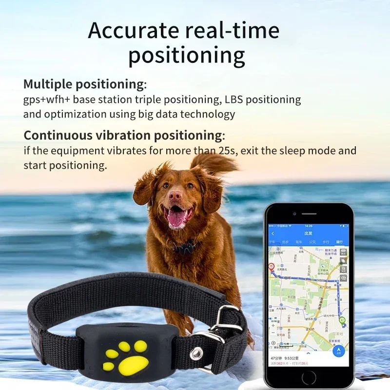 Dogs-Cats-GPS-Tracking-Pet-GPS-Tracker-Collar-Anti-Lost-Device-Real ...