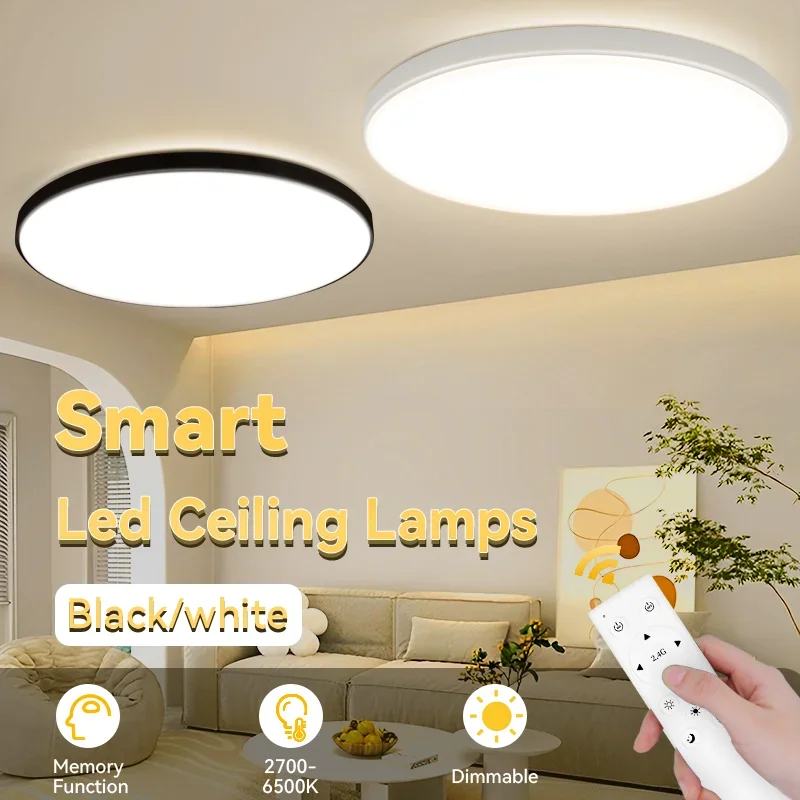LED-Smart-Ceiling-Lights-Remote-Control-Home-Appliances-For-Bathroom ...