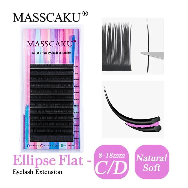 MASSCAKU-Super-Soft-Ellipse-Shape-Lashes-0-15-0-20-Thickness-Natural ...