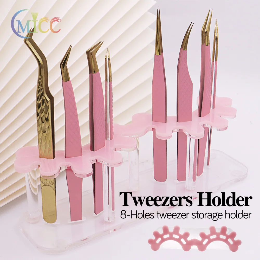Eyelash-Tweezers-Storage-Holder-Stand-8-Holes-Convenient-Tweezers-Stand ...
