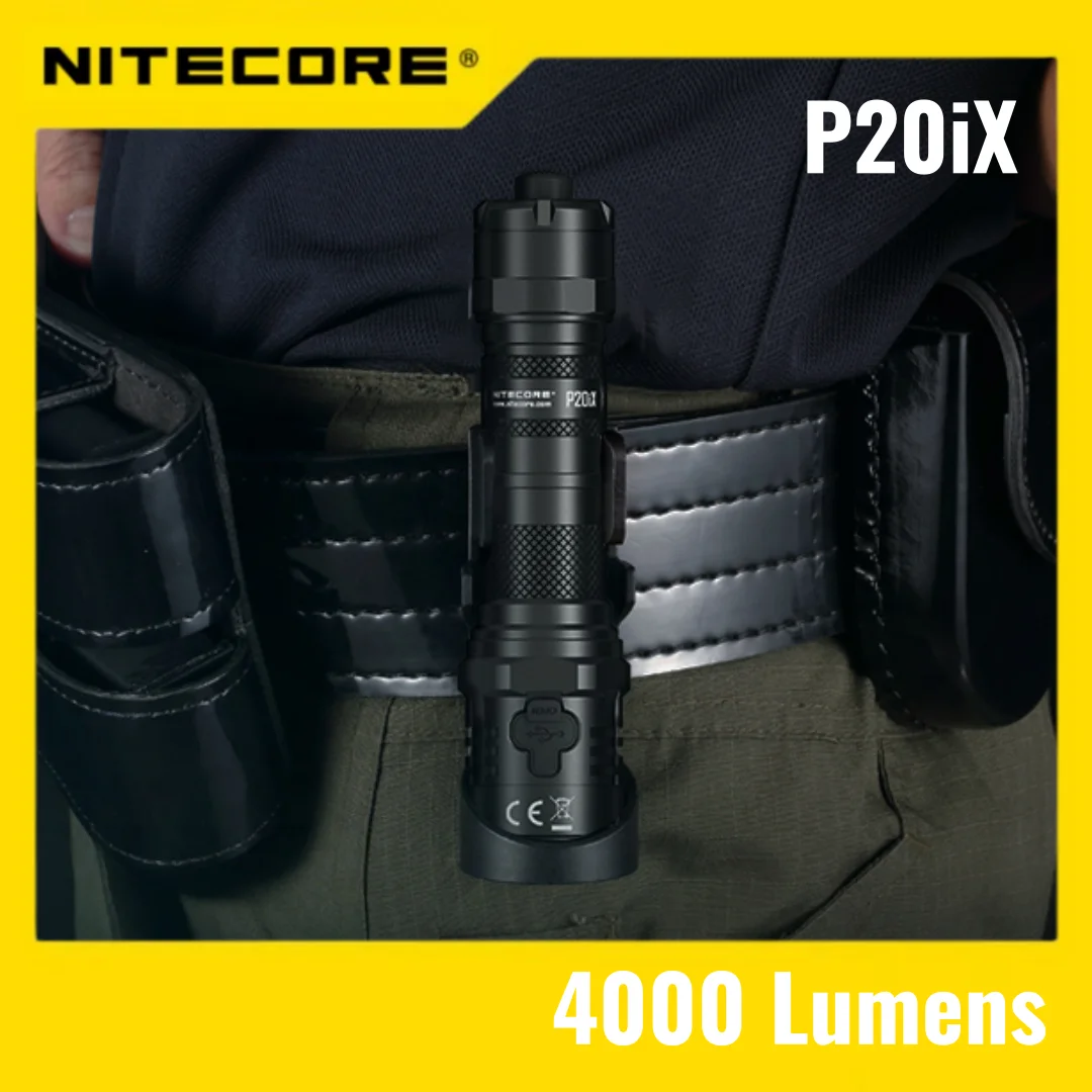 P20iX Tactical Flashlight NITECORE FLASHLIGHT USB-C Rechargeable Super ...