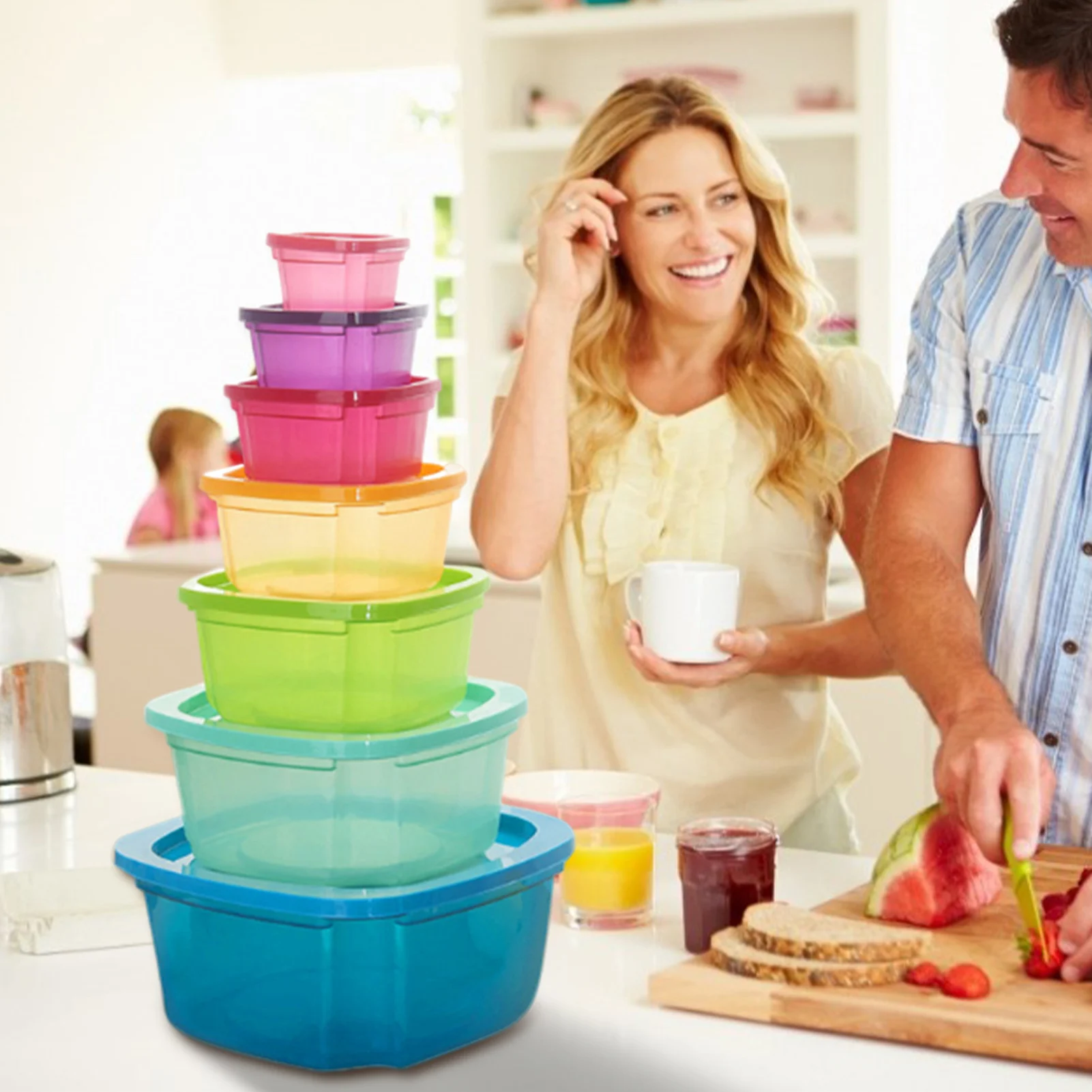 fresh-keep-box-bin-Sets-plastic-Lunch-Box-Portable-Bowl-Food-Container ...