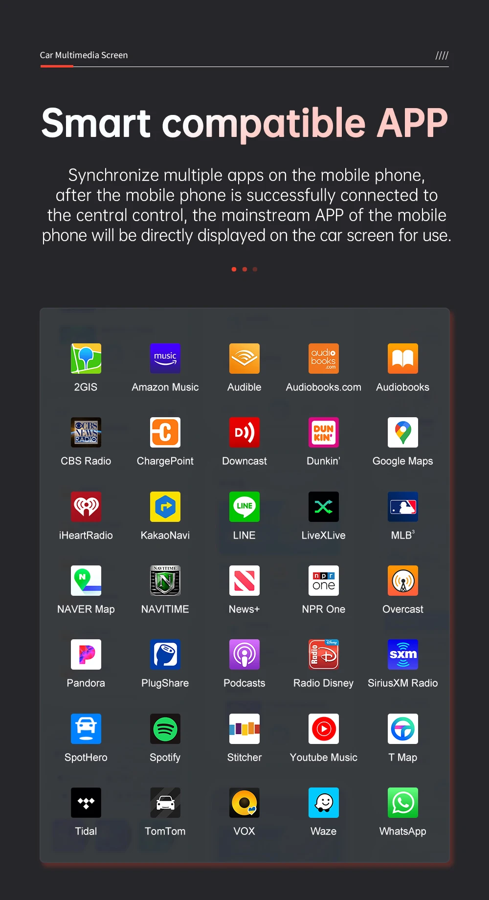 1920*720 беспроводной CarPlay Android авто мультимедийный экран дисплея для Mercedes-Benz ML GL ...