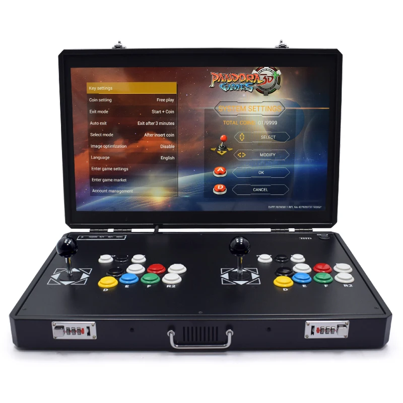 Pandora 3D WiFi Plus 23.8 Inch IPS Arcade Console 10000 Games 2 Players ...