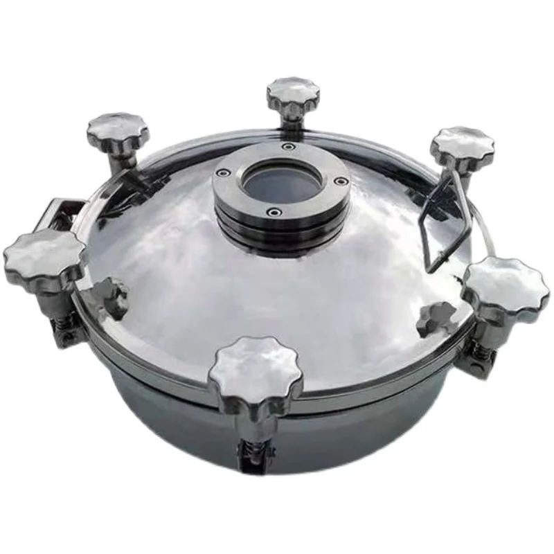 304-Stainless-Steel-Manhole-with-Mirror-Food-Grade-Inspection-Hole-Tank ...