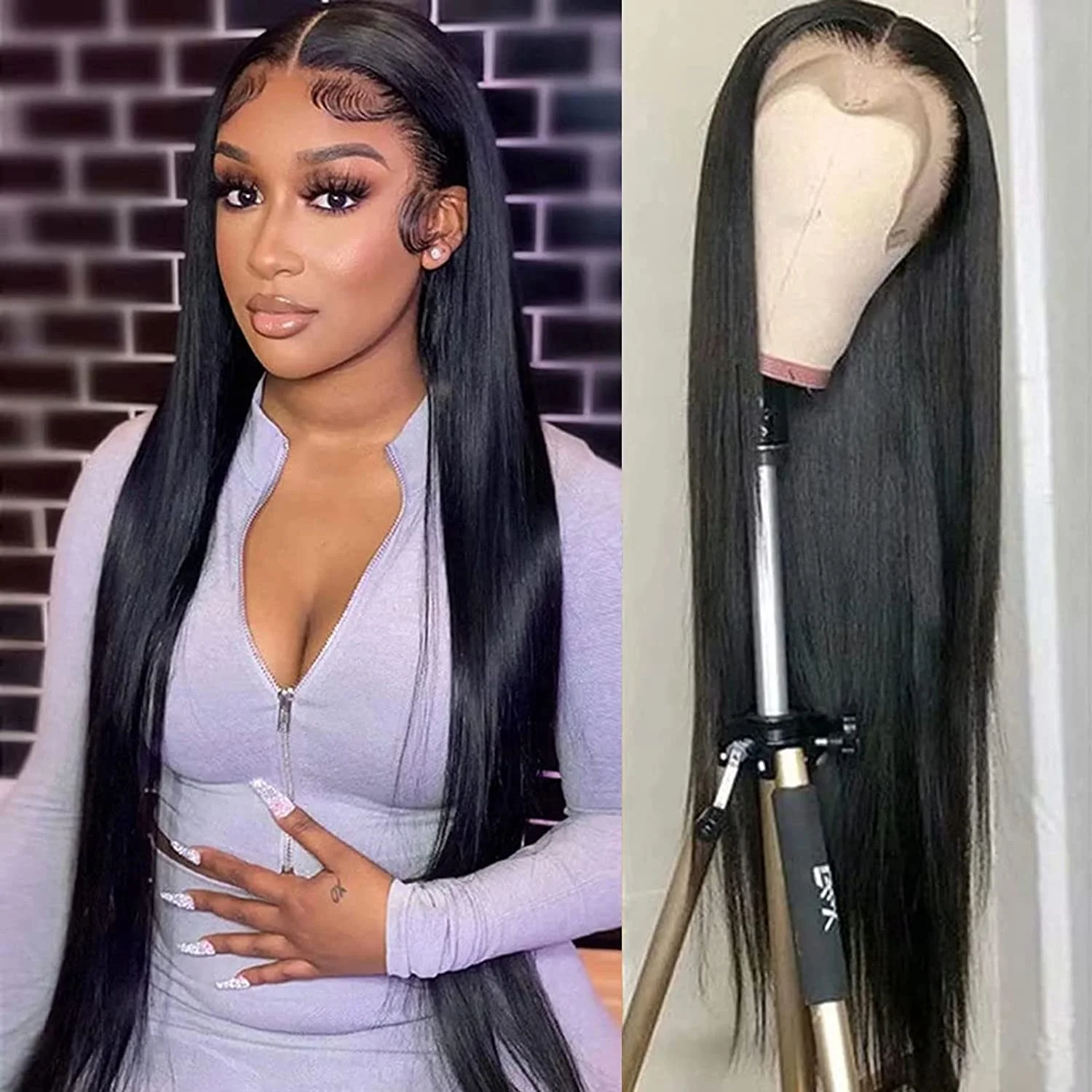 13x4-13x6-Lace-Frontal-Wig-Straight-T-Part-lace-wig-Human-Hair-4x4 ...