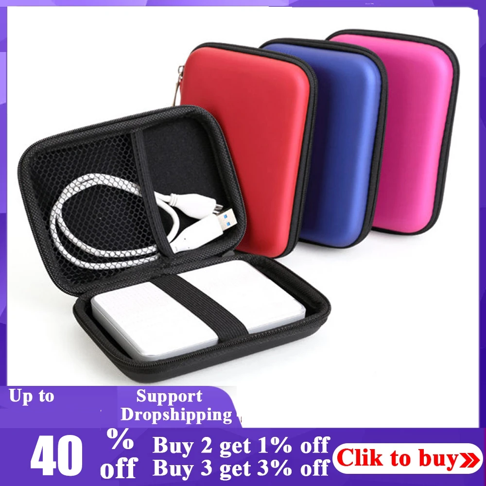 2.5-inch Hard Disk Package Headset Bag Mobile Power Hdd Bag Disk Case ...