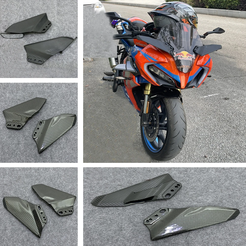 Motorcycle Winglets Adjustable Side Wing Spoiler Fairing W/ Rear View ...