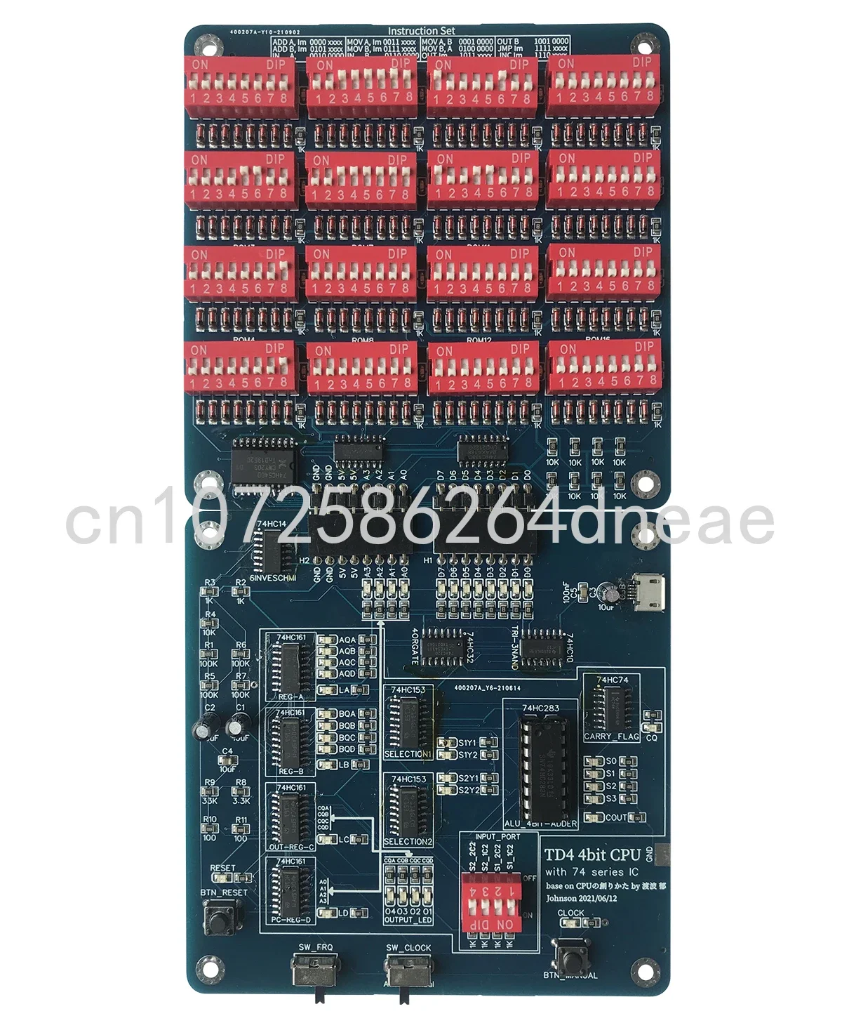 4Bit-TD4-CPU-Self-made-Introduction-74-Series-Chip-Logic-Circuit-Design ...