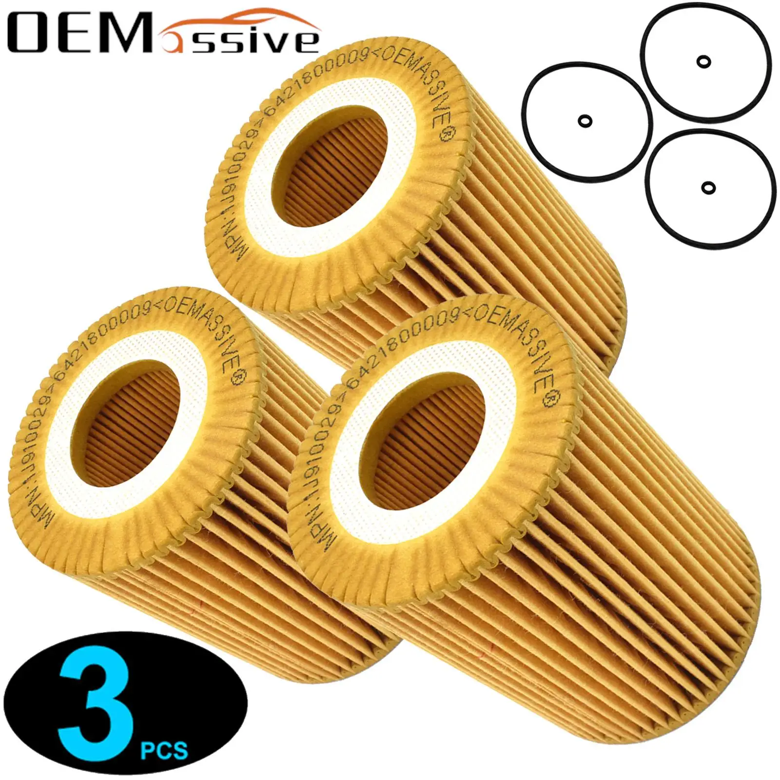 3X Oil Filter For Mercedes-Benz E-Class T-Model S211 E280 E320 CDI 4 ...