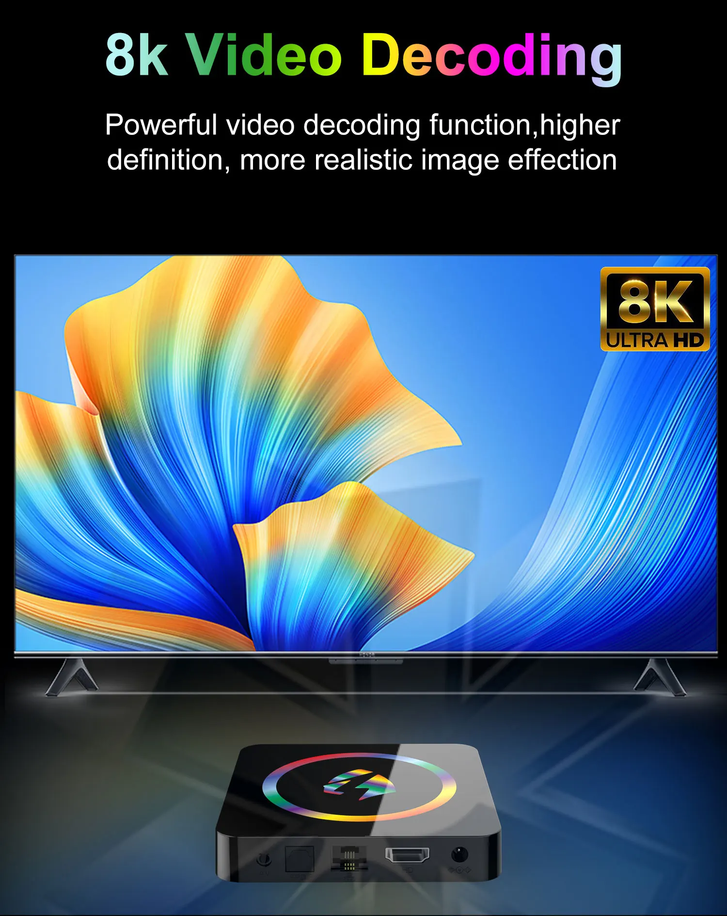 LEMFO Rack TV Box pour les touriste Android 13 WiFi RK3528 prend en ...