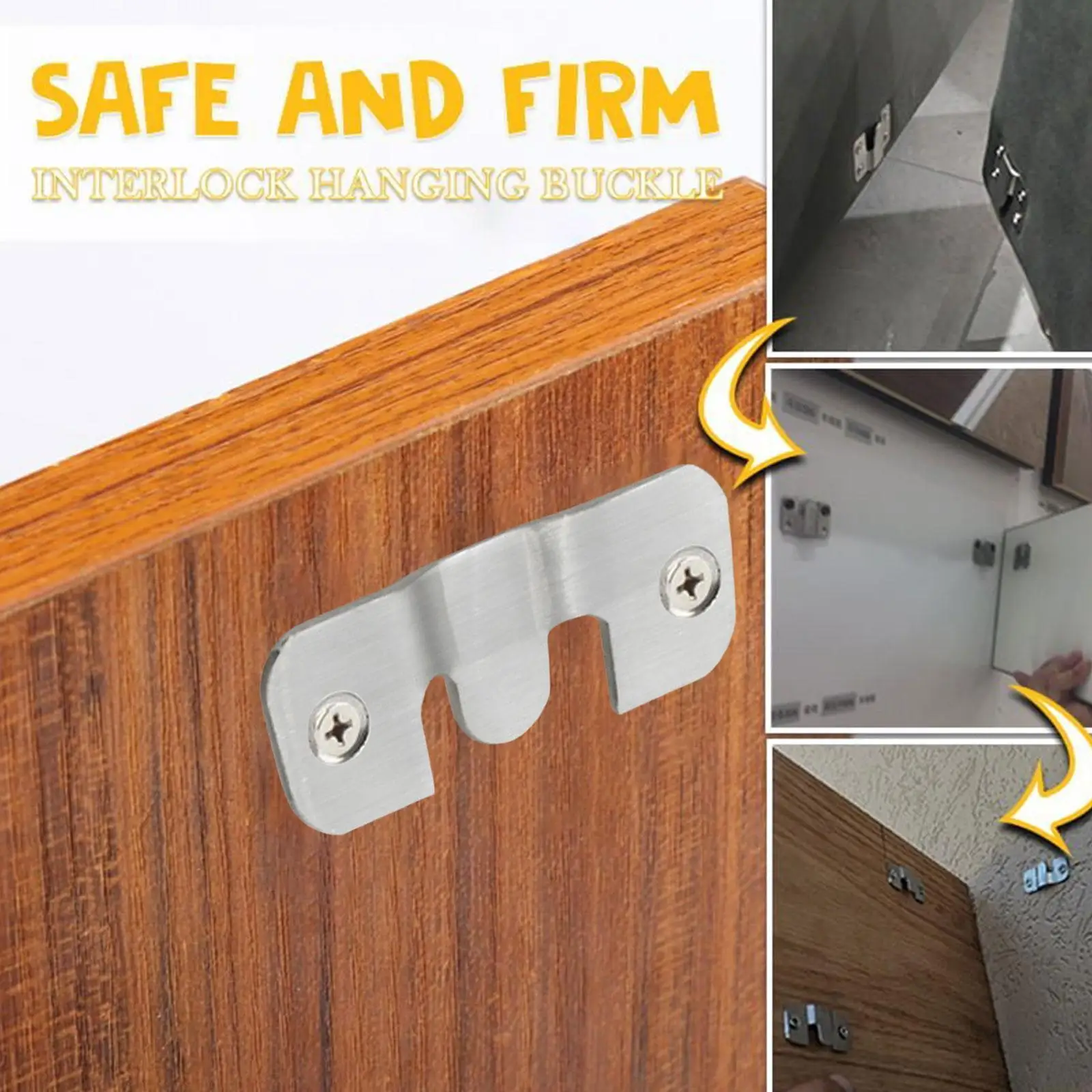 1PCS-Stainless-Steel-Interlock-Hanging-Buckle-Flush-Mount-Bracket ...