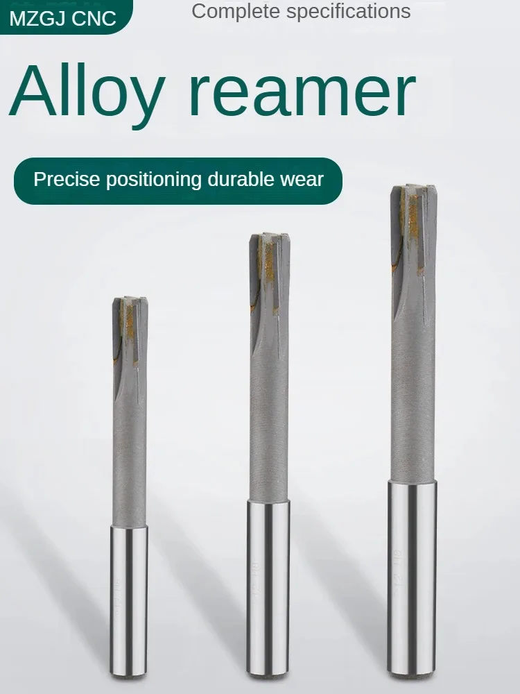 Alloy lined straight shank reamer 4 5 6 8 10mm tapered shank reamer 14 ...