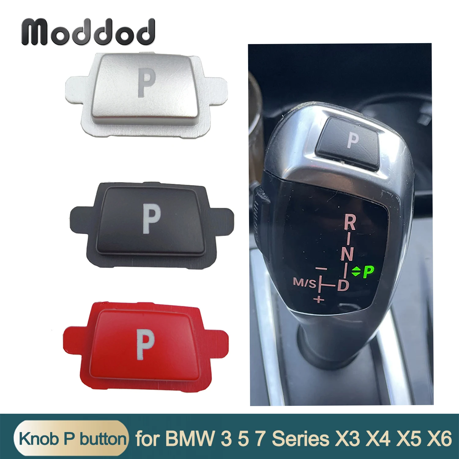 Gear Shift Knob P Parking Button Switch For 3 5 7 Series X3 X4 X5 X6 ...