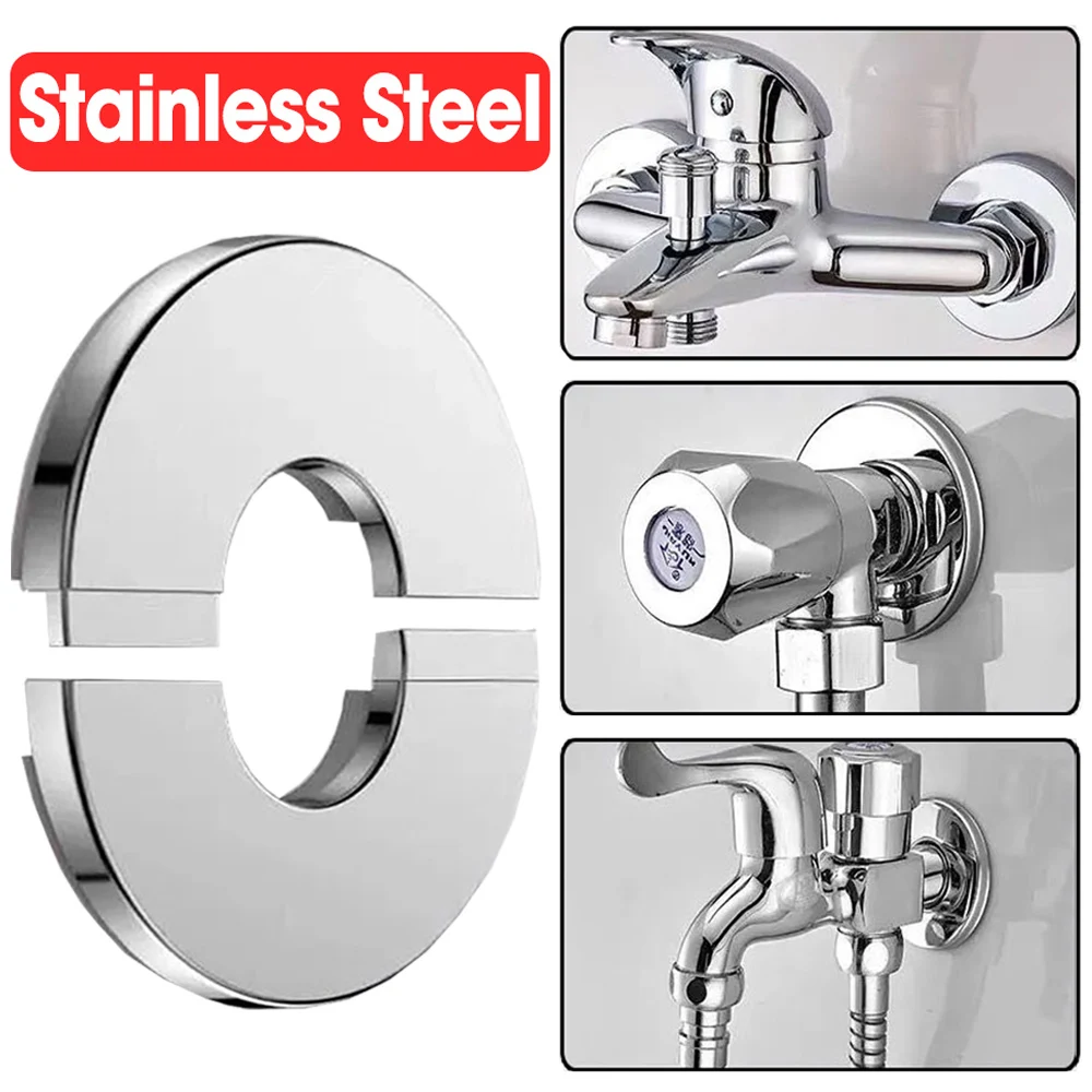Stainless-Steel-Water-Pipe-Wall-Cover-Self-Adhesive-Shower-Faucet ...