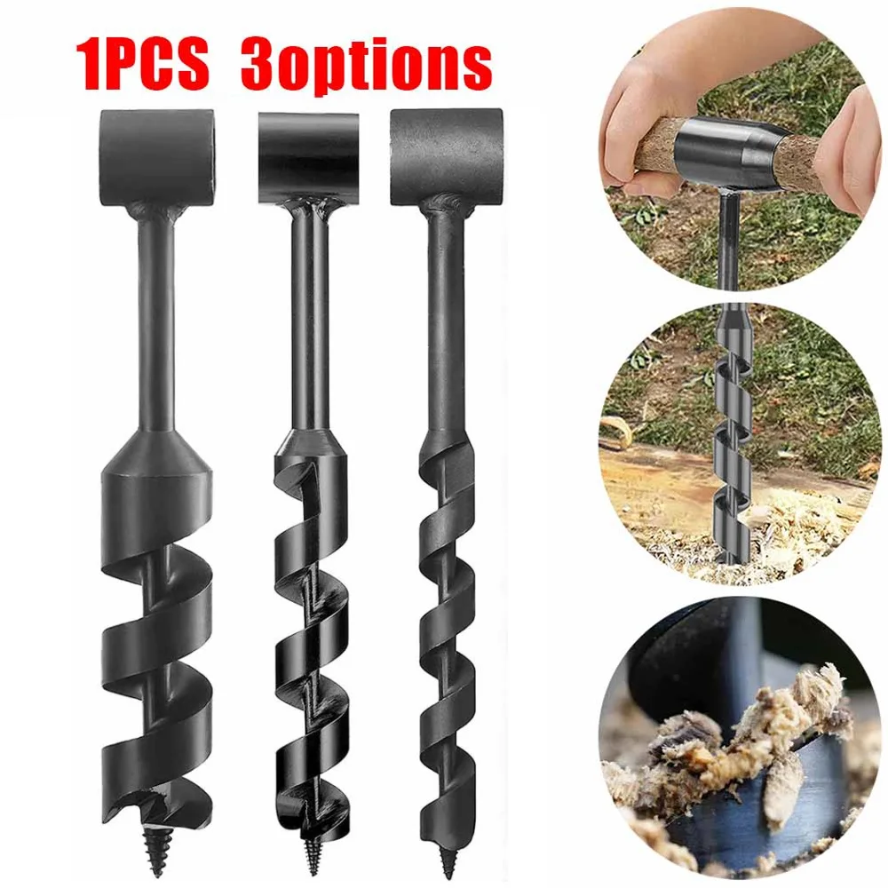 Bushcraft Hand Drill Outdoor Survival Tool Carbon Wood Drill Manual ...