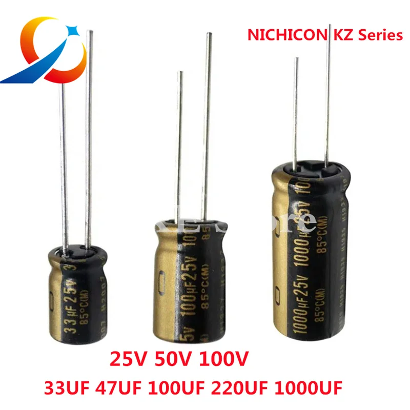 10pcs-Nichicon-MUSE-KZ-Series-10UF-22UF-33UF-47UF-100UF-220UF-470UF-1000UF-25V-50V-100V.jpg