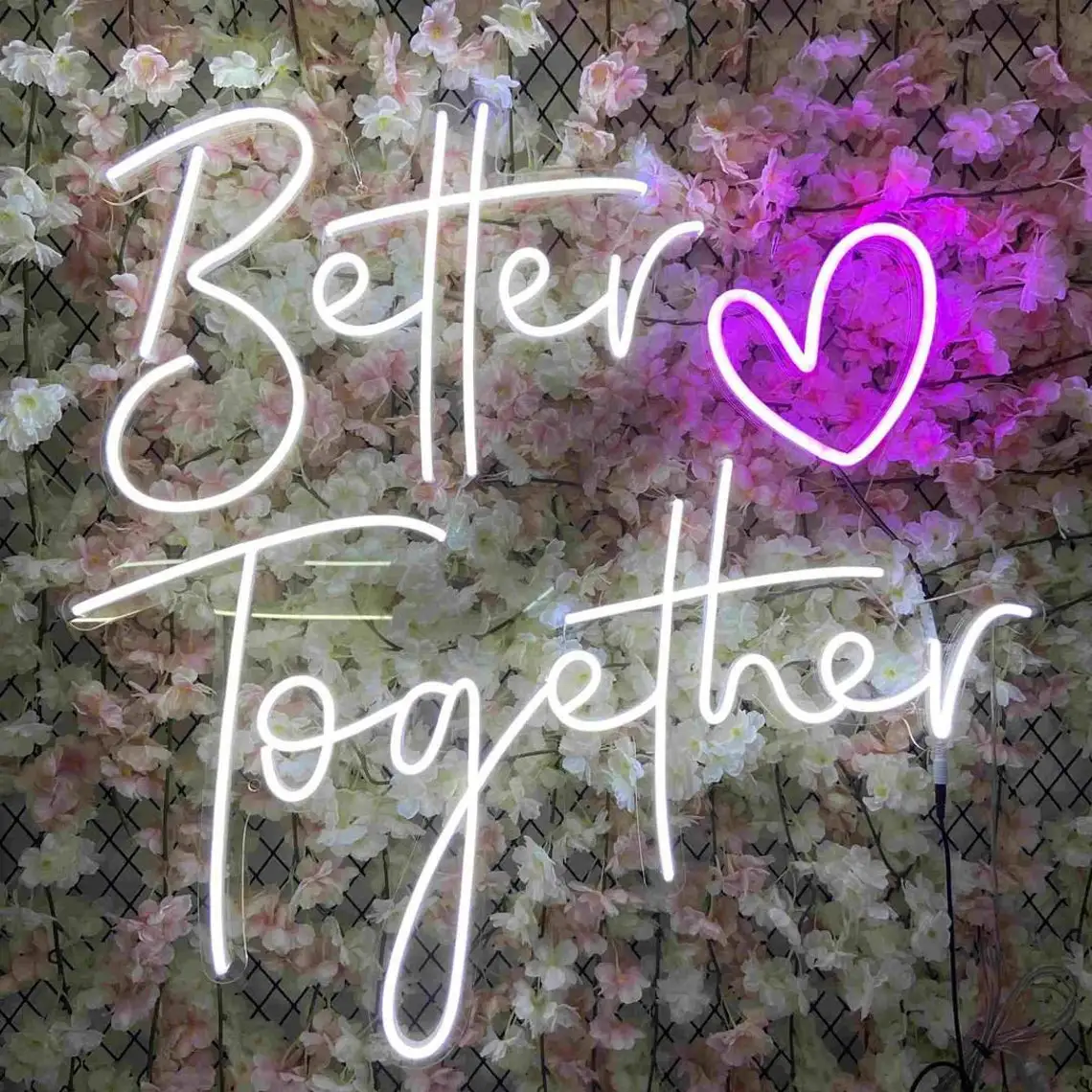 Better Together Neon Sign Personalize Flex LED Neon Signs Custom Neon ...