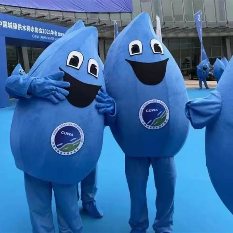 New Water Drop Mascot Costume Water Conservation Advertising ...