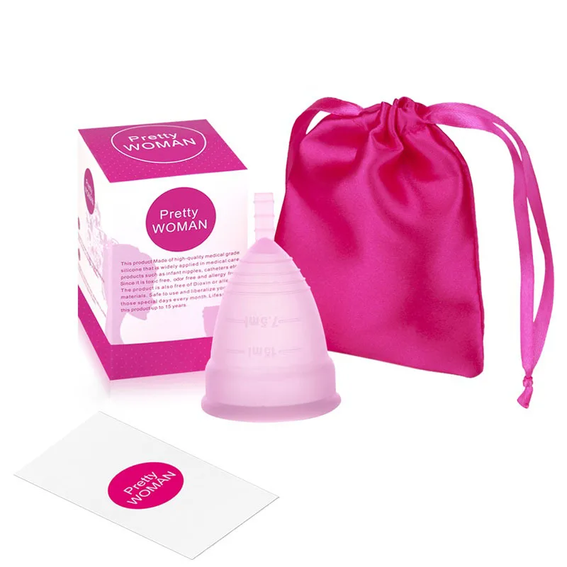 Medical Silicone Menstrual Period Cup Lady Menstrual Collector Copa ...
