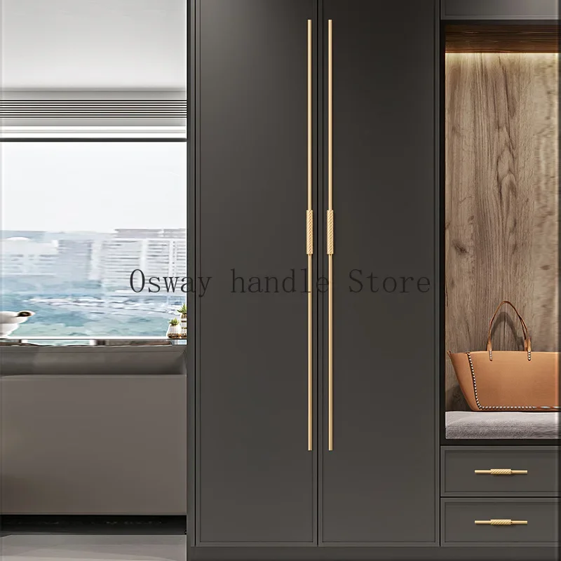 1000mm Black Long Cabinet Handle Kitchen Knobs and Handles Drawer Knobs ...