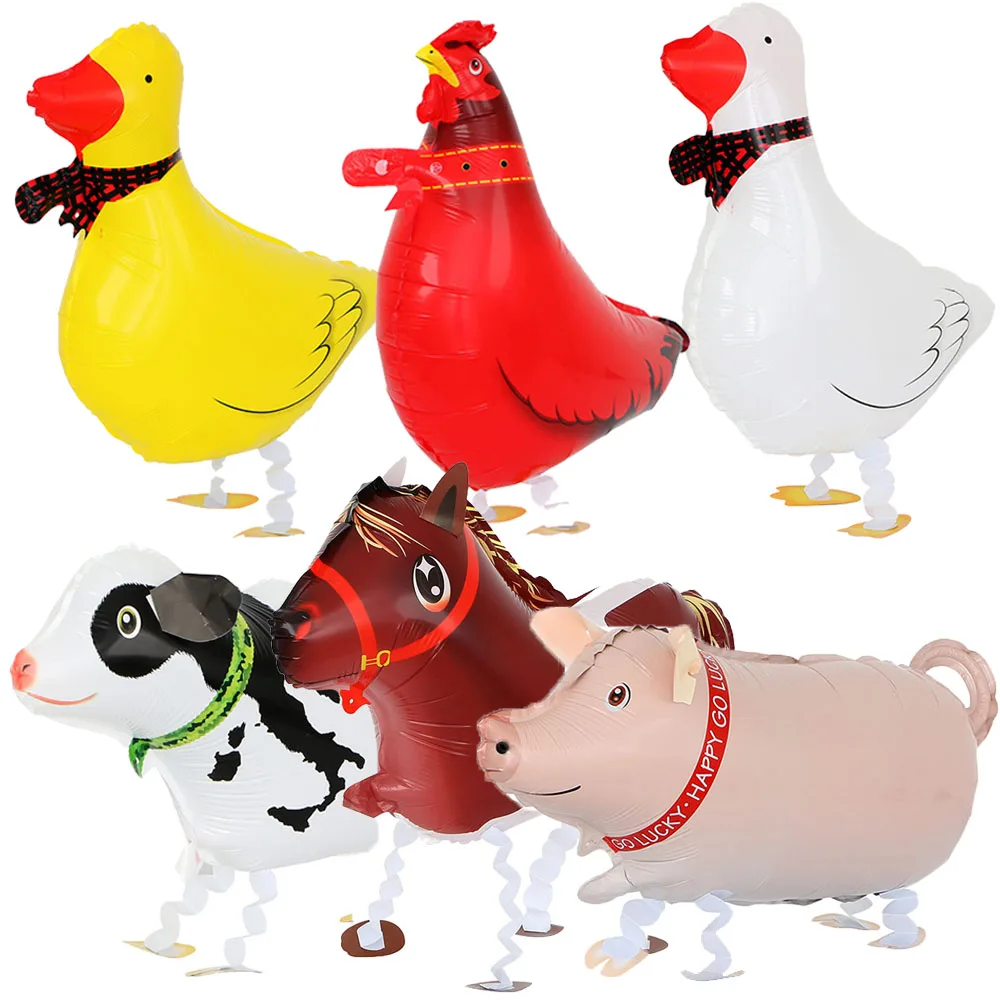 Walking-Animal-Balloons-Farm-Theme-Birthday-Party-Walking-Balloon-Foil ...