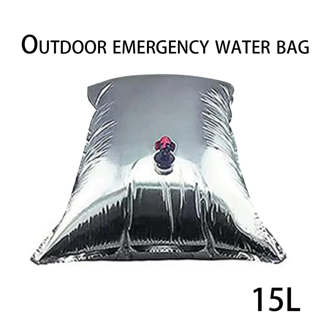 1pc Emergency Water Bag Light Weight Portable Water Container Foldable ...
