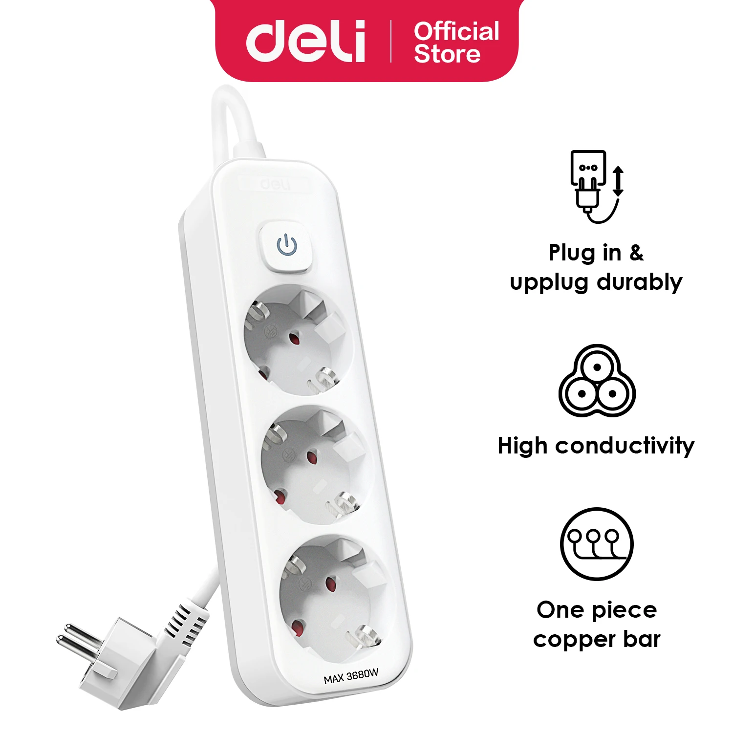 Deli-Power-Strip-EU-Plug-Outlet-Smart-Home-Multiprise-Power-Strip ...