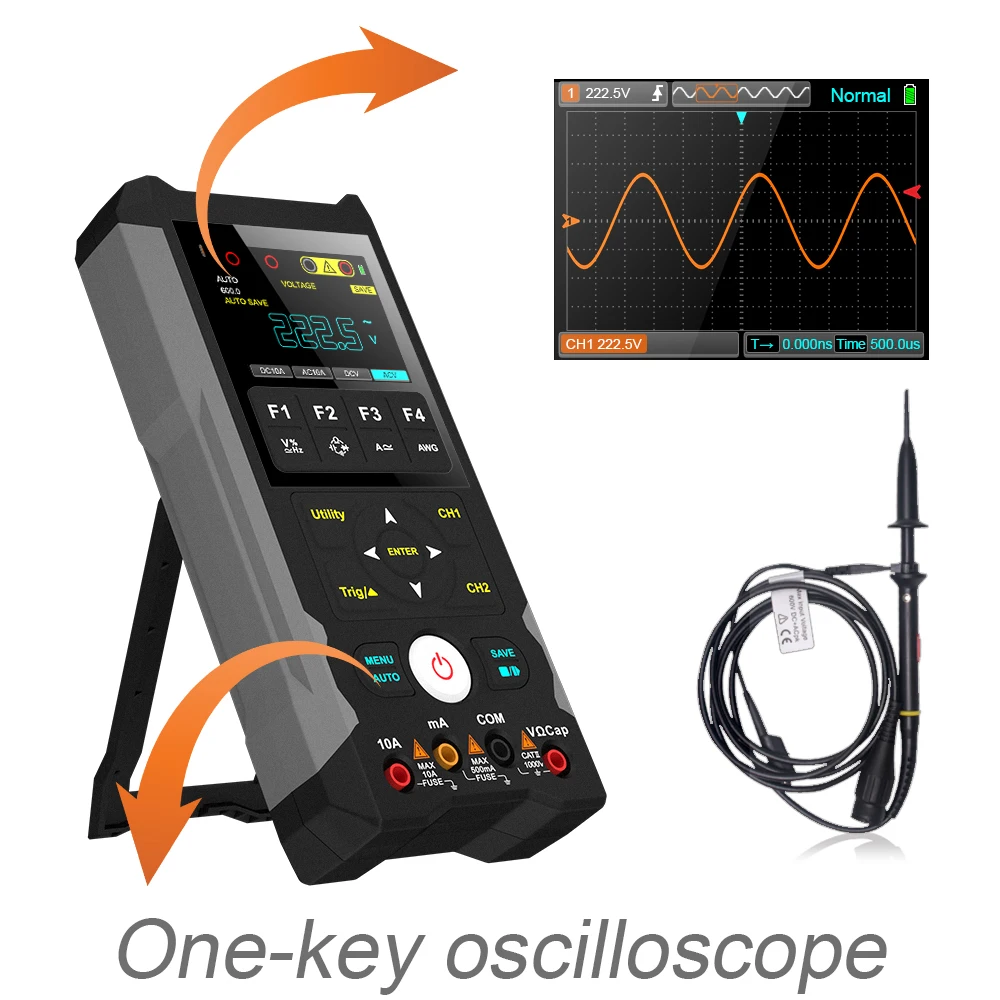 ET829 80MHz Portable Scope ET829 3-in-1 Oscilloscope Multimeter 80MHz ...