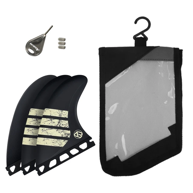 Fin Comb Surfboard Fins L Quad Dual Tab - CARBON BASE | Curve Surfboard ...