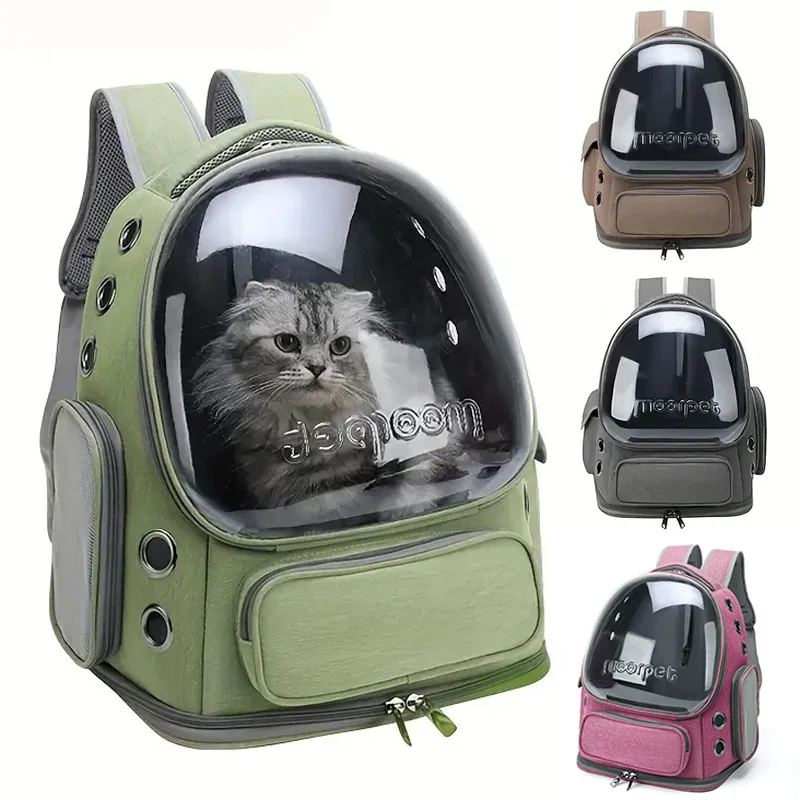 1pc Transparent Pet Carrier Bag Outdoor Travel Backpack for Cats Small ...