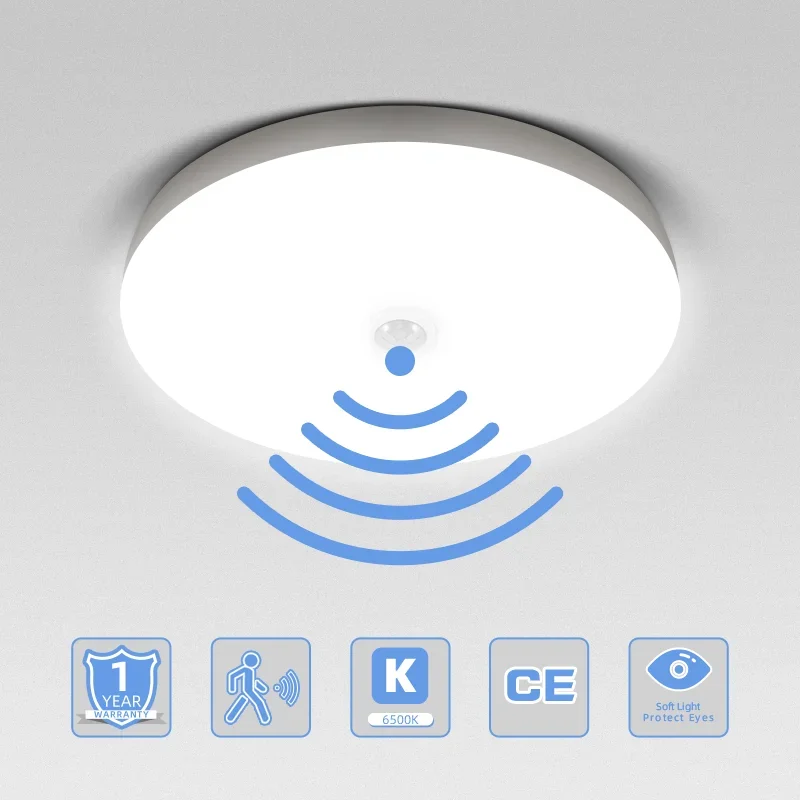 Motion Sensor Light Led Ceiling Lamp 110V 220V Smart Celing Light ...