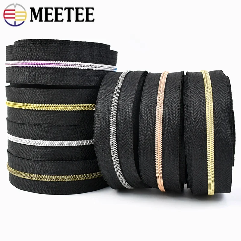 2-10Meters-3-5-Nylon-Zipper-Tape-By-Meter-Coil-Plastic-Zip-Roll-Bag ...