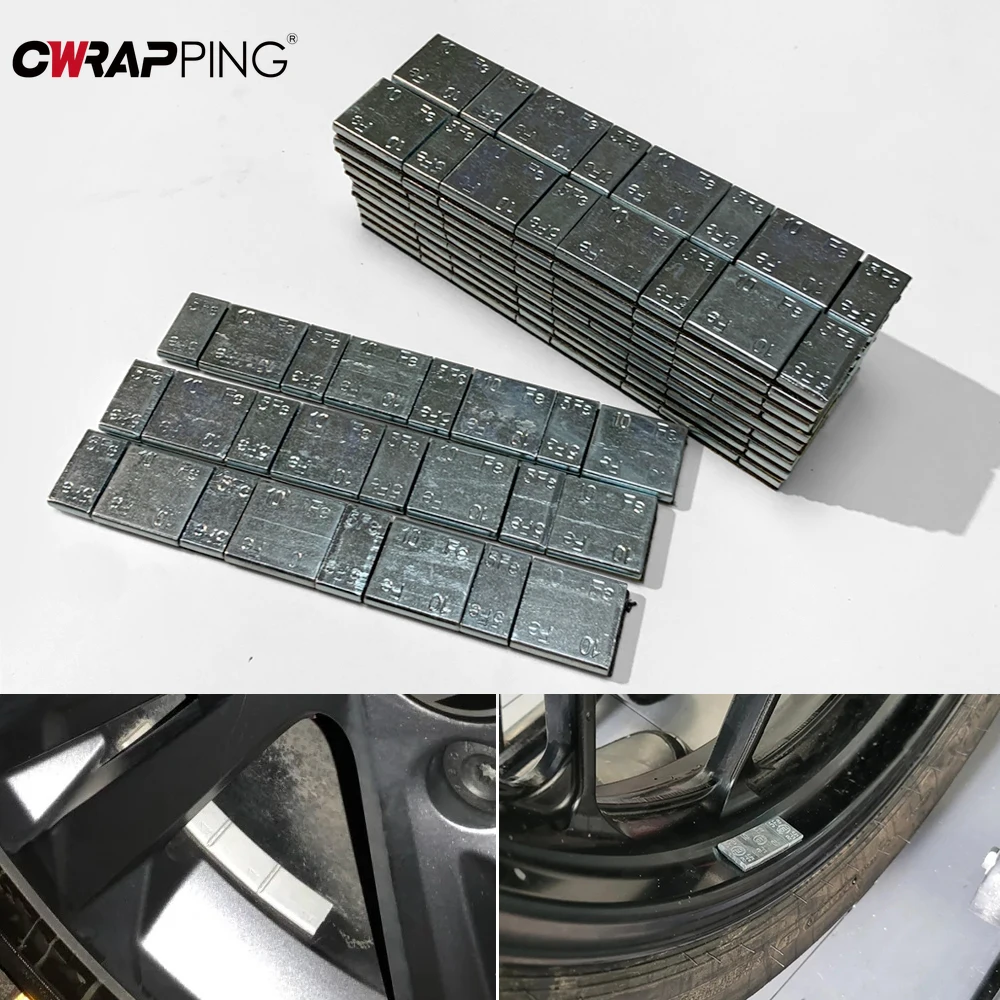 4-8Pcs-60g-5g-10g-Adhesive-Iron-Car-Tire-Balance-Weight-Bar-Tyre-Wheel ...
