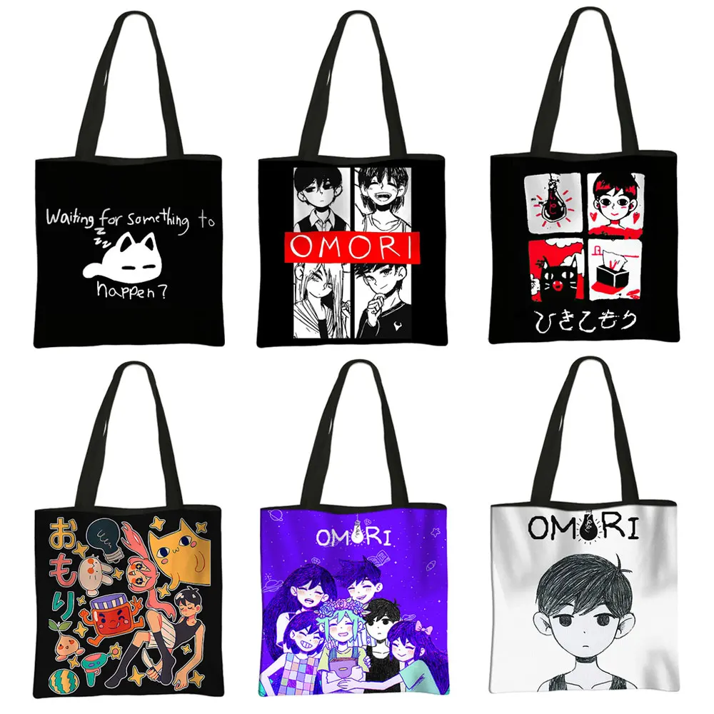 Cute-Omori-Print-Shopping-Bag-Canvas-Casual-Totes-Large-Capacity ...