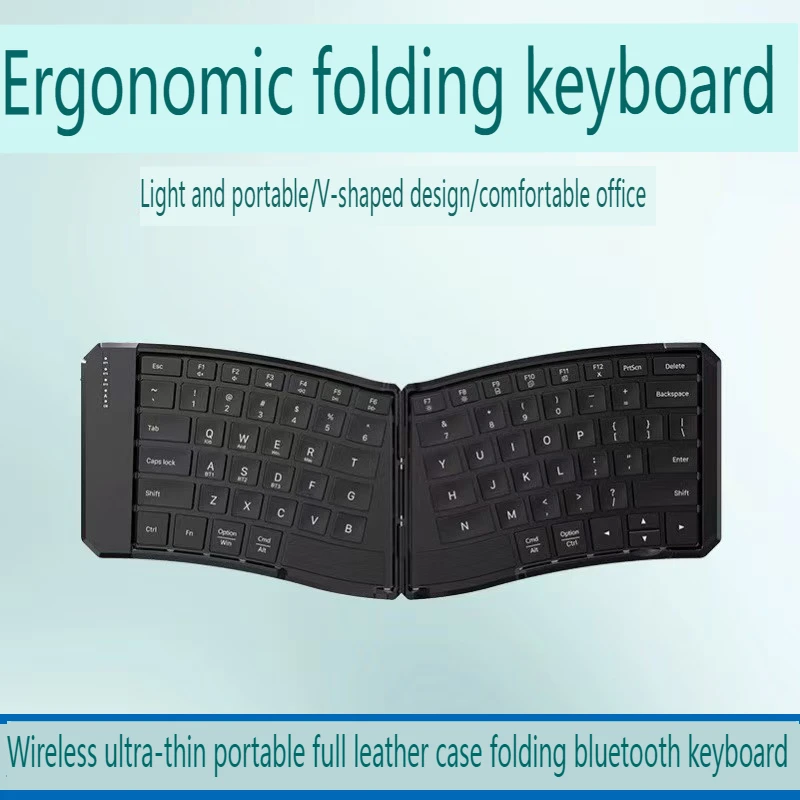 Ergonomic Foldable Keyboard Folding Bluetooth Portable Wireless ...