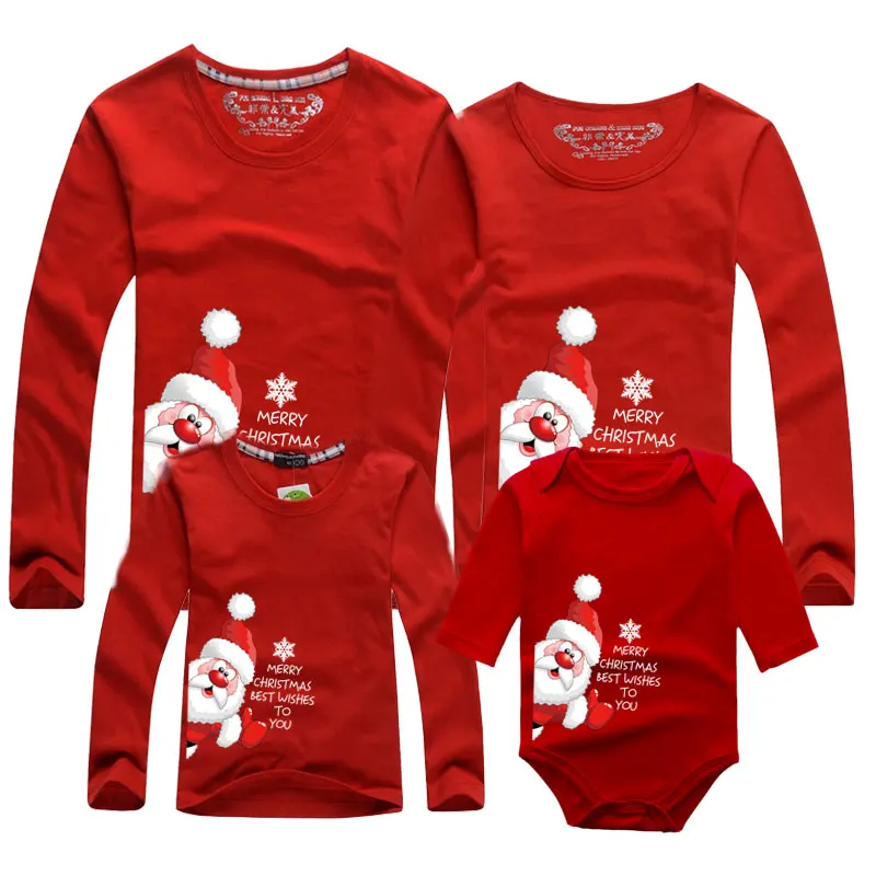 Santa-Claus-Gift-Father-Mother-Son-Daughter-Clothes-New-Year-Adult-Kids ...