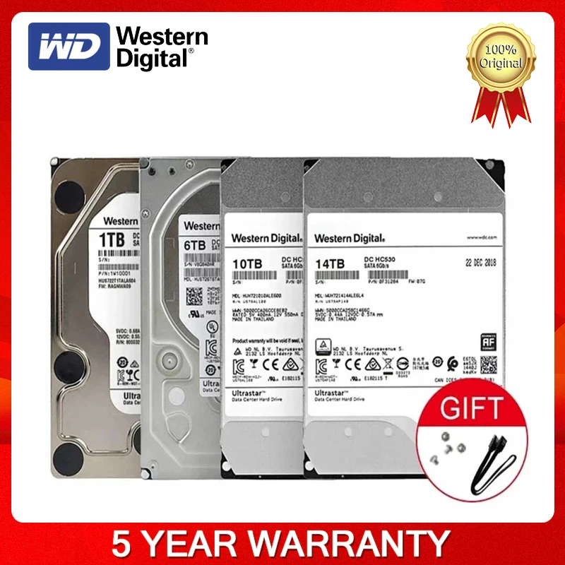 Western-Digital-WD-Enterprise-Hard-Drive-3-5-8T-10TB-14TB-16T-20T-SATA3 ...