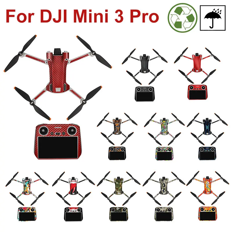 Battery Wraps For DJI WRAPGRADE Neon Orange Skin Stickers For DJI Mini ...