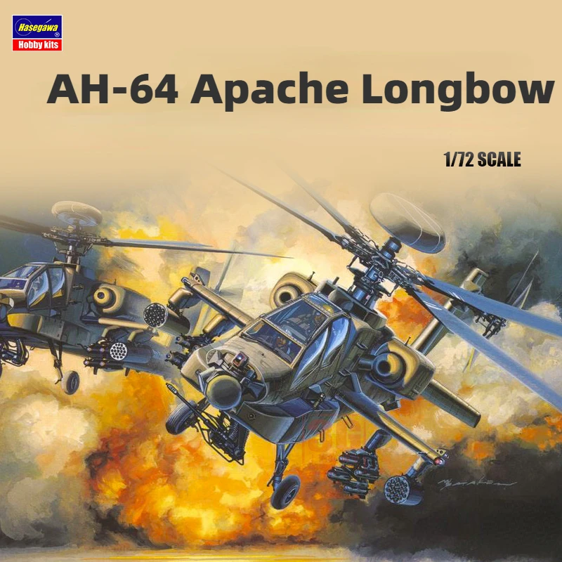 Hasegawa 00536 Model Airplane 1/72 AH-64 Apache Longbow US Army Attack ...