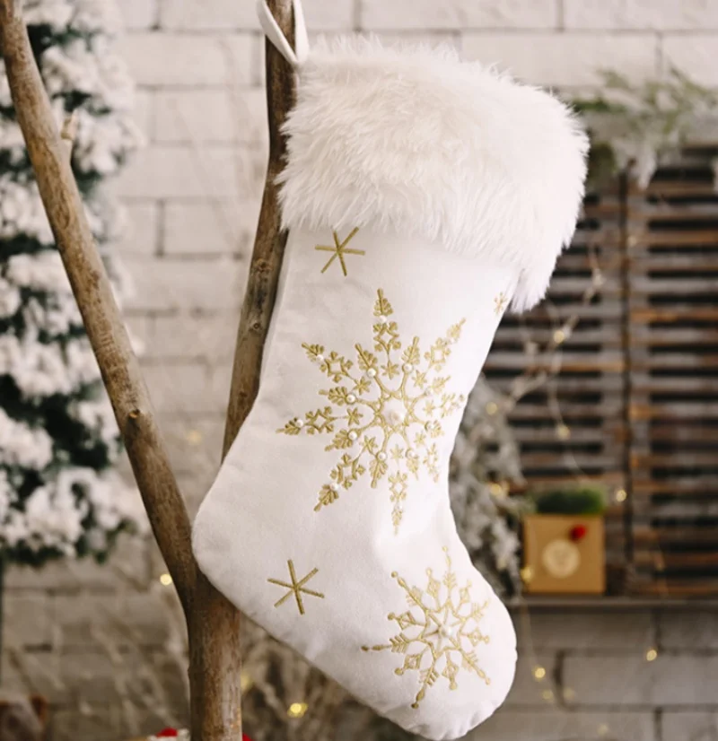 Personalized Snowflake Christmas Stocking | Gifts Flash
