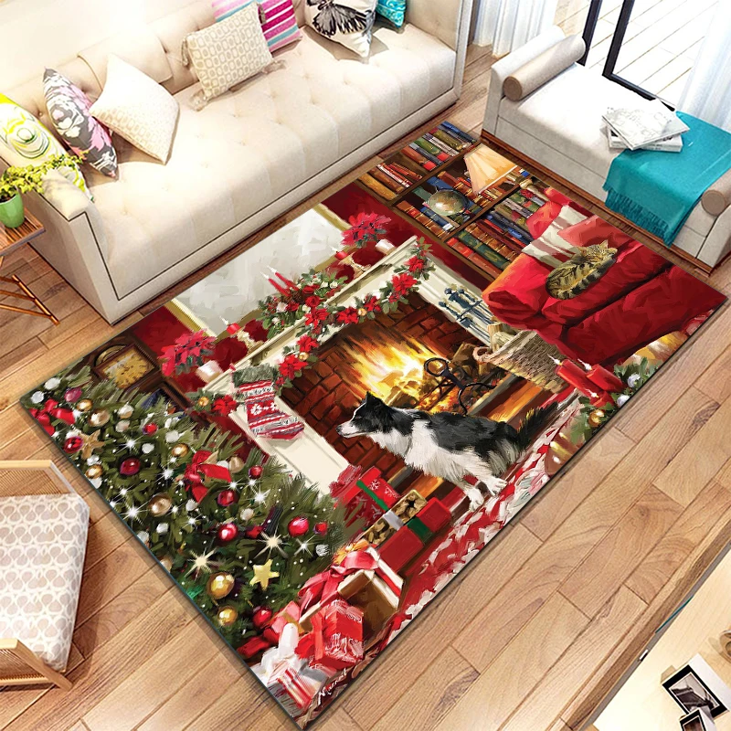 Merry-Christmas-Large-Area-Rug-Decor-Carpet-for-Living-Room-Anti-slip ...