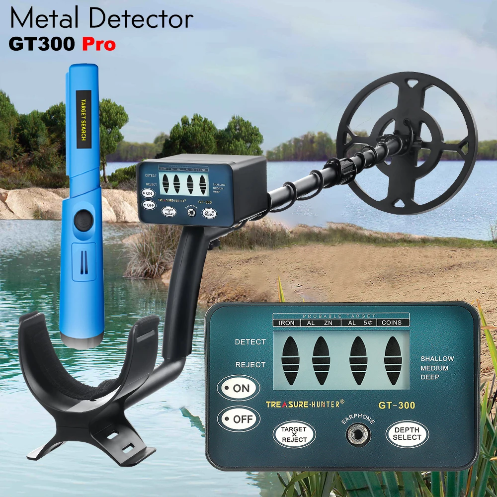 High-Sensitivity-Metal-Detector-GT300-Waterproof-Professional ...