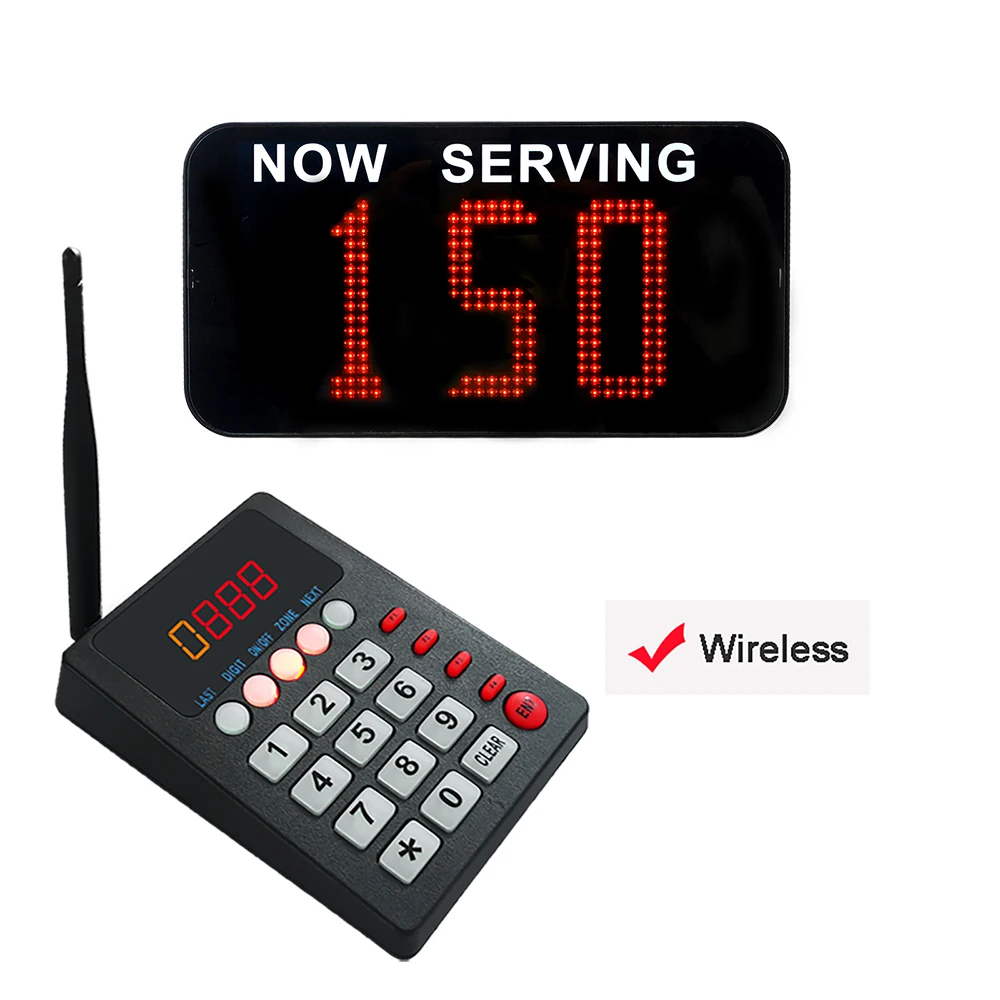 Display-Number-Counter-System-Wireless-Calling-System-3-Digit-1-Keypad ...