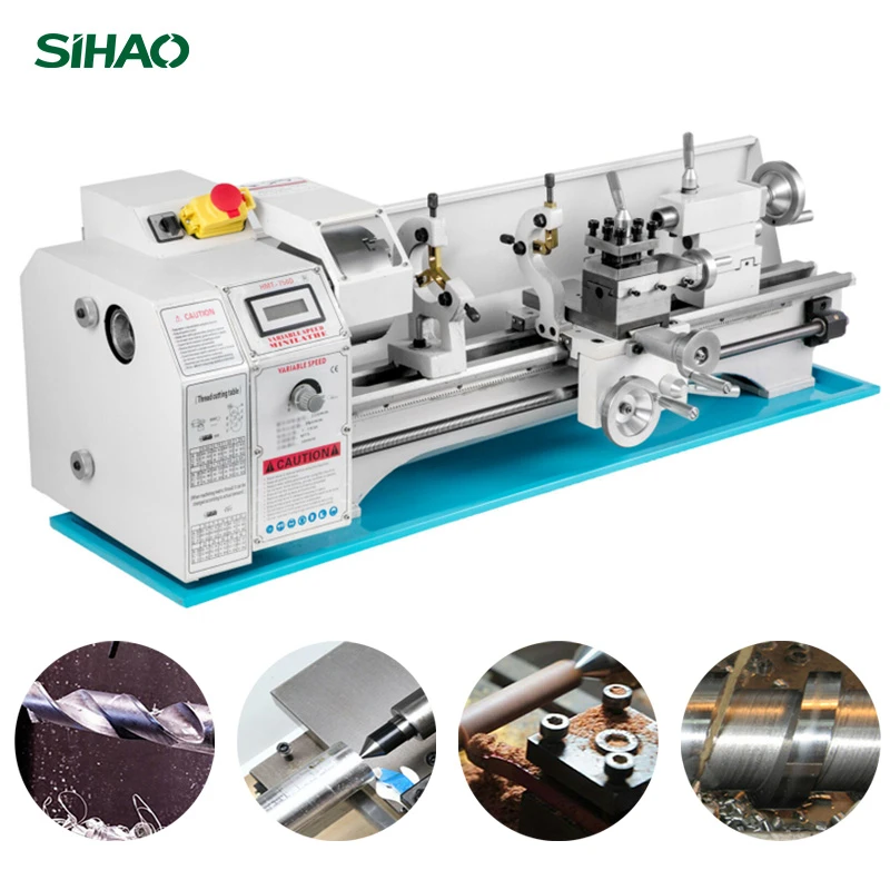 Sihao Metal Lathe 1100W 220 x 750MM Precision Metal Mini Lathe 3-Jaw ...